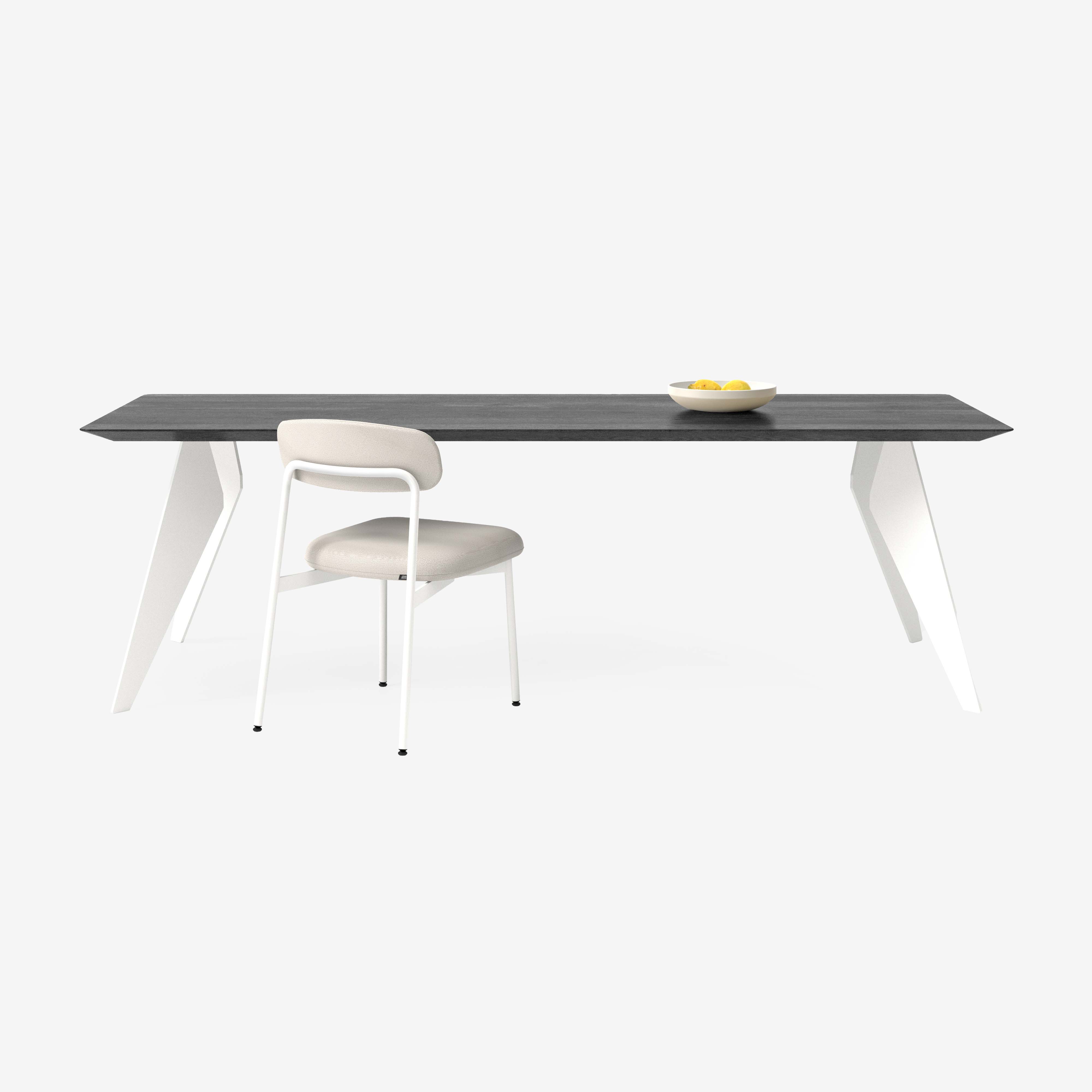 Espresso and white dining table store